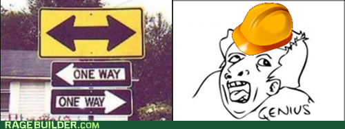 One Way + One Way = Two Way? - Rage Comics - rage comics