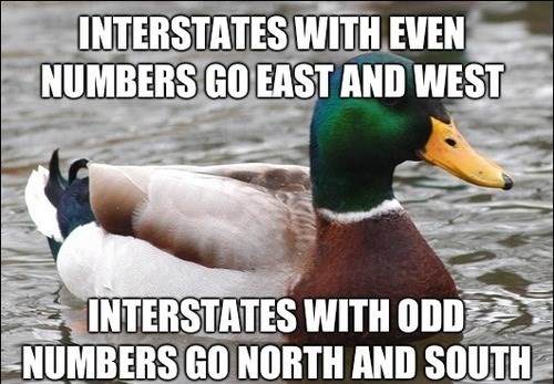 A Little Interstate Knowledge Can Help a Lot - Memebase - Funny Memes