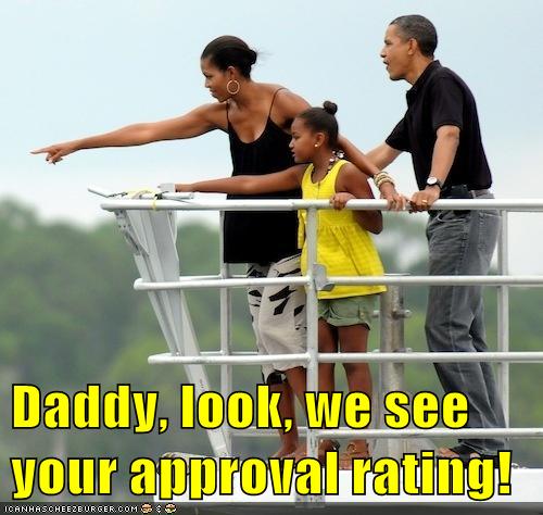 Daddy, look, we see your approval rating! - Politics - political memes