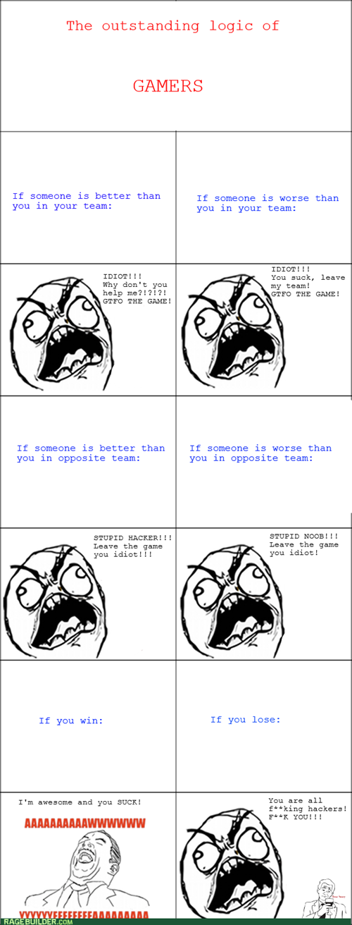 Meet the World of Gamers - Rage Comics - rage comics