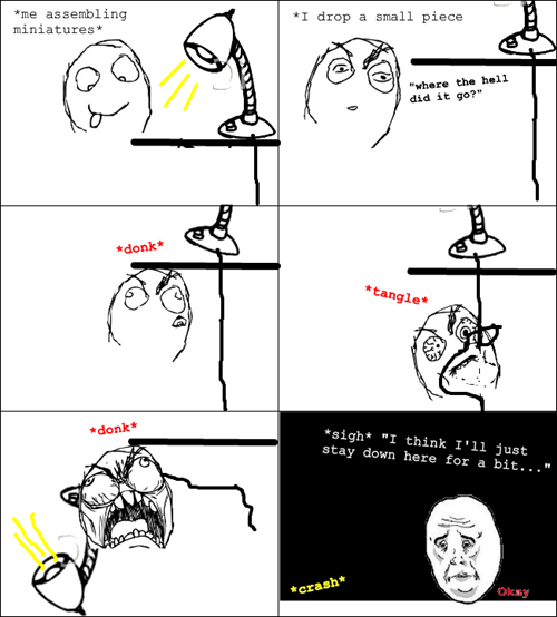 Tabletop Preparation Can Be Painful - Rage Comics - rage comics