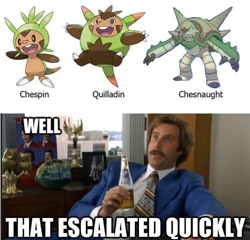 Chespin Evolution Chart
