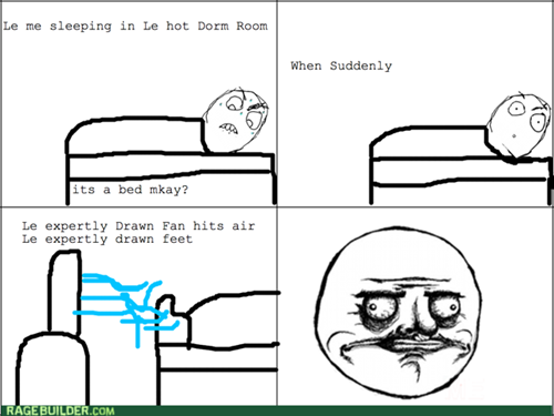Dat Fan Hitting Your Feet Feel - Rage Comics - rage comics