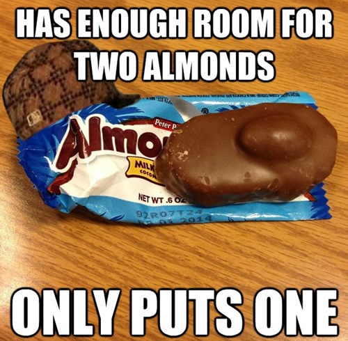 Scumbag Almond Joy - Memebase - Funny Memes