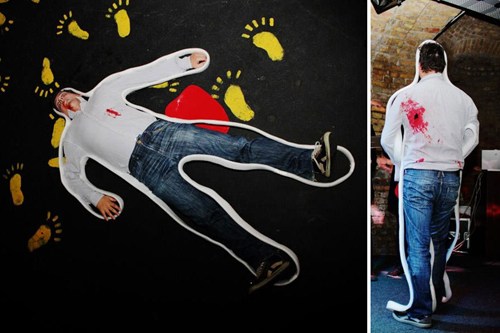 Be a Chalk Outlined Dead Body for Halloween - Halloween - Halloween memes