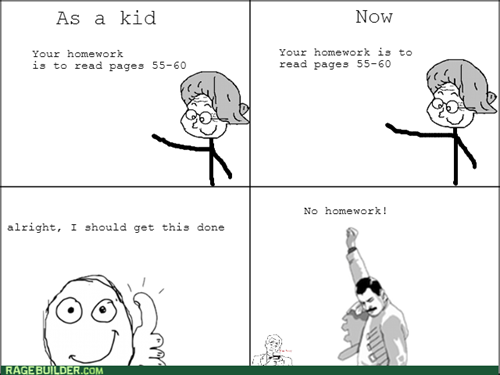 The Evolution of Homework - Rage Comics - rage comics
