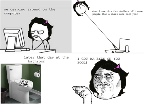 Rage Comics - toilet - Rage Comics - rage comics - Cheezburger