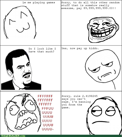 Gaming Problems - Rage Comics - rage comics