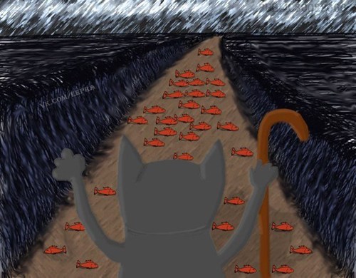 The Real Reason Moses Divided the Red Sea - Memebase - Funny Memes