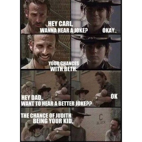 Rick Grimes Carl Joke Meme