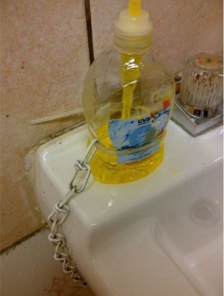 Tired of People Stealing the Soap Dispenser? - There, I Fixed It ...