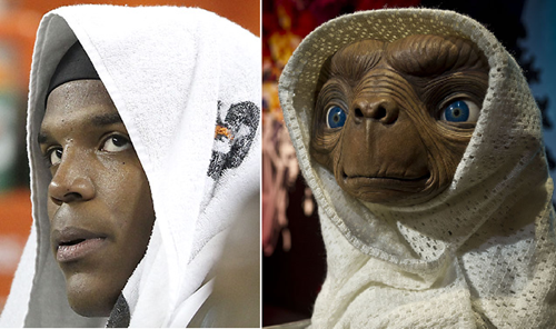 Cam Newton Totally Looks Like E.T. - Totally Looks Like