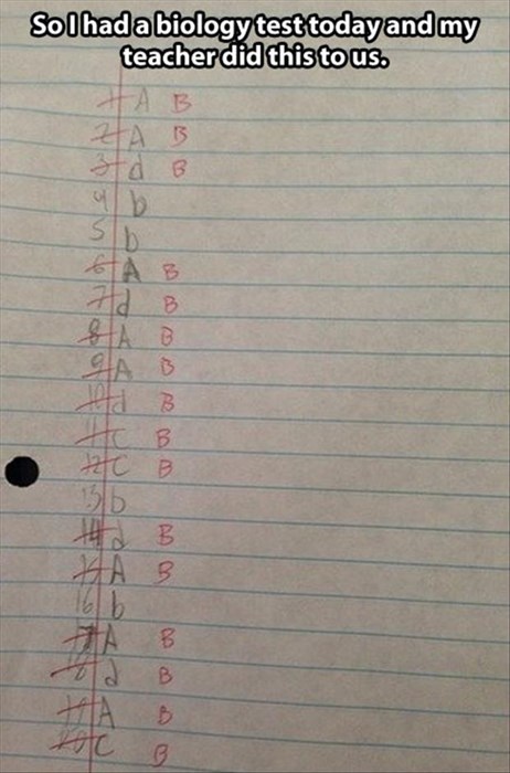 Your Teacher Is a Jerk - School of Fail - homework class test