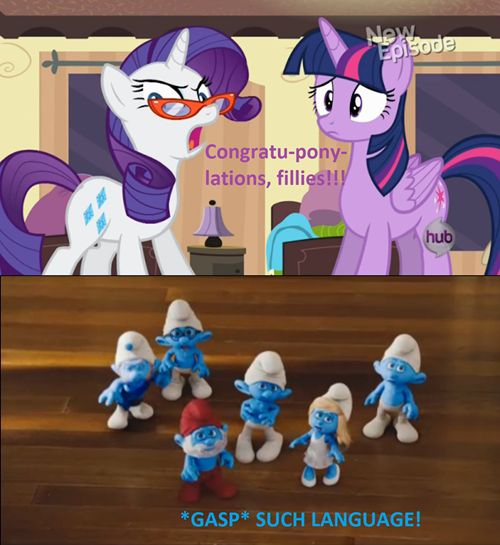 Watch Your Smurfin Mouth - My Little Brony - my little pony, friendship ...