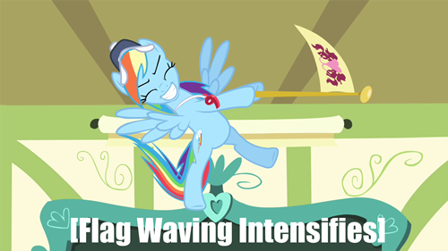 Professional Flag Waving - My Little Brony - my little pony, friendship ...