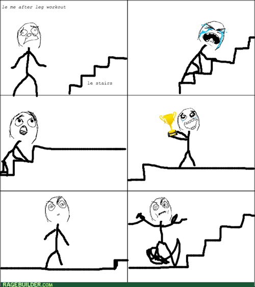 Body vs. Stairs - Rage Comics - rage comics