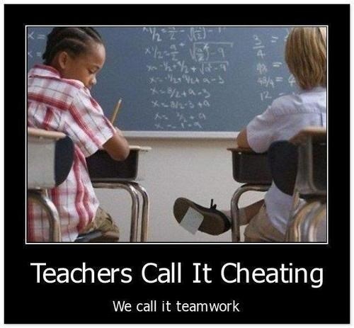 School of Fail - cheating - homework class test - Cheezburger