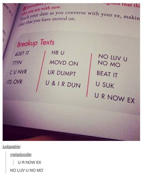 Want to Break Up, But You Don't Know What to Say in Your Text? - Dating ...