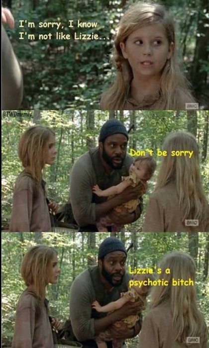 The Truth About Lizzie - The Walking Dead - The Walking Dead Meme | TWD ...