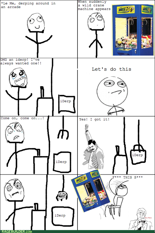 Arcade Crane Rage - Rage Comics - rage comics