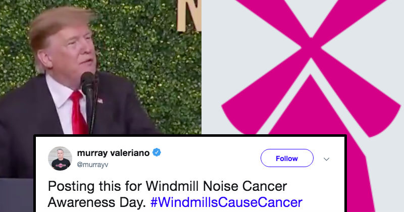 Twitter Mocks President Trump's Claim That Windmill's Cause Cancer ...