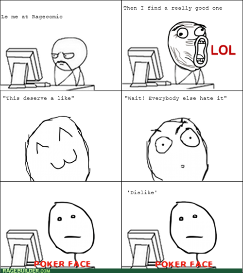 Rage Comics - poker face - Rage Comics - rage comics - Cheezburger