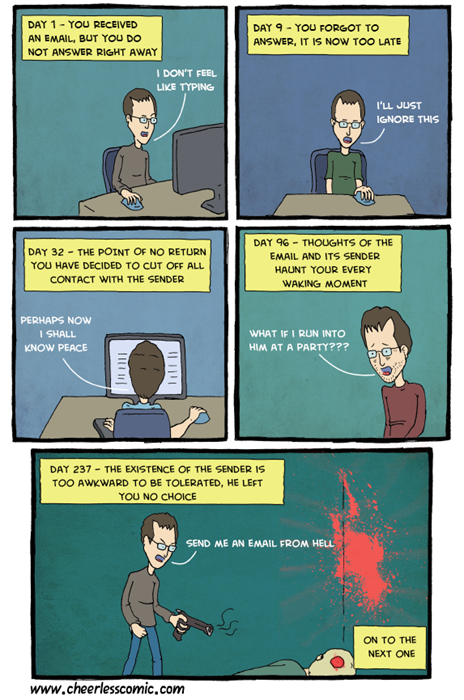 Proper E-Mail Etiquette - Web Comics - 4koma comic strip, webcomics ...