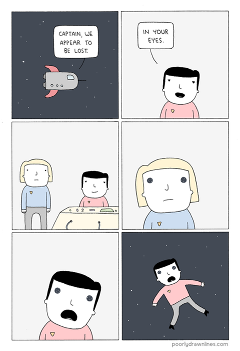 The Endless Void of Eye Contact - Web Comics - 4koma comic strip ...