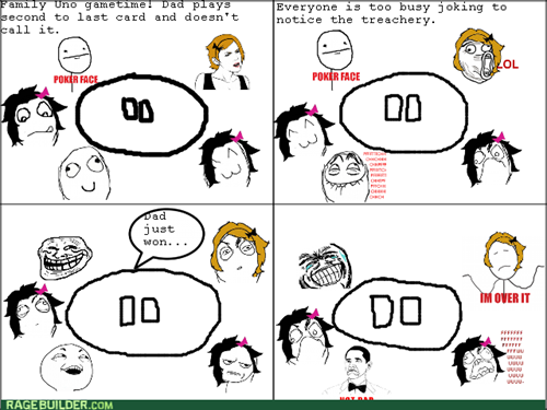 Uno Rage! - Rage Comics - rage comics