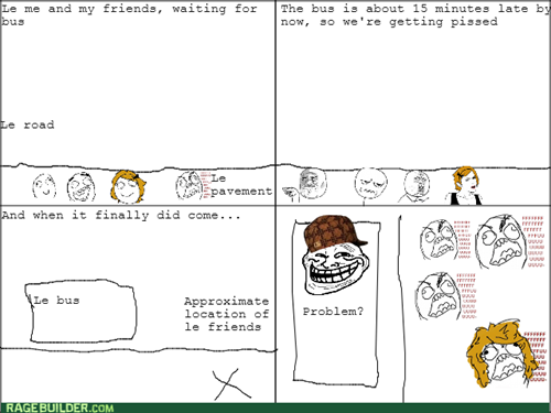 School Bus Rage - Rage Comics - rage comics