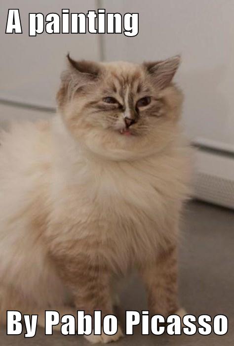 A painting By Pablo Picasso - Lolcats - lol | cat memes | funny cats ...