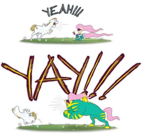 Fluttershy And Bulk Biceps