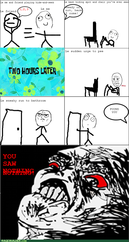 Hide and Seek - Rage Comics - rage comics
