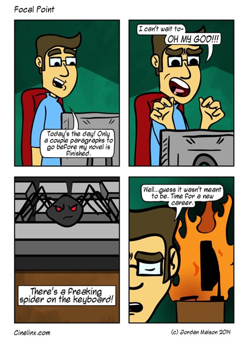 The Biggest Obstacle Writer's Face - Web Comics - 4koma comic strip ...