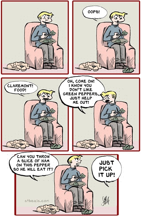 The Dog Sometimes Helps With Cleaning - Web Comics - 4koma comic strip ...