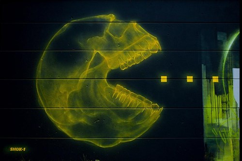 Pac-Man X-Ray Graffiti - Video Games - video game memes, Pokémon GO