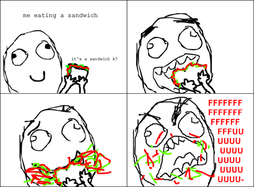 Sandwich Rage - Rage Comics - rage comics
