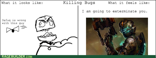 The Bug Killing Action Hero - Rage Comics - rage comics