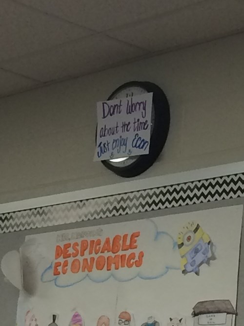 Stop Looking at the Clock - School of Fail - homework class test