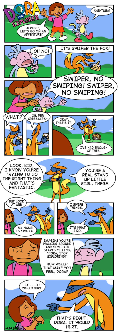 Web Comics - dora the explorer - 4koma comic strip, webcomics, web ...