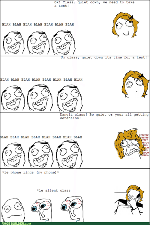 The One Way to Silence a Classroom - Rage Comics - rage comics