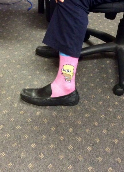 Nice Socks, Fishbulb - Poorly Dressed - fashion fail