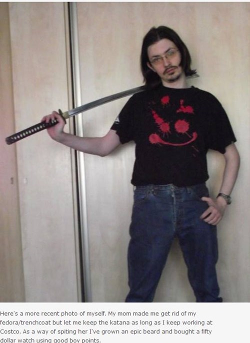 Fedora Trench Coat Neckbeard