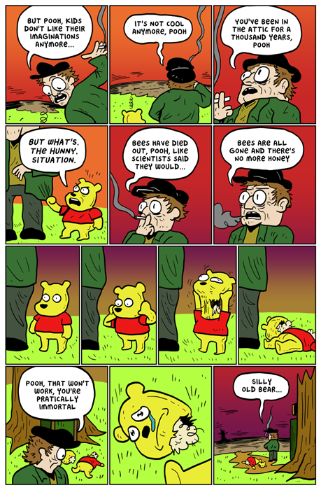 Silly Old Pooh - Web Comics - 4koma comic strip, webcomics, web comics