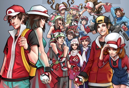 Every Pokémon Protagonist in One Image - Pokémemes - Pokémon, Pokémon GO
