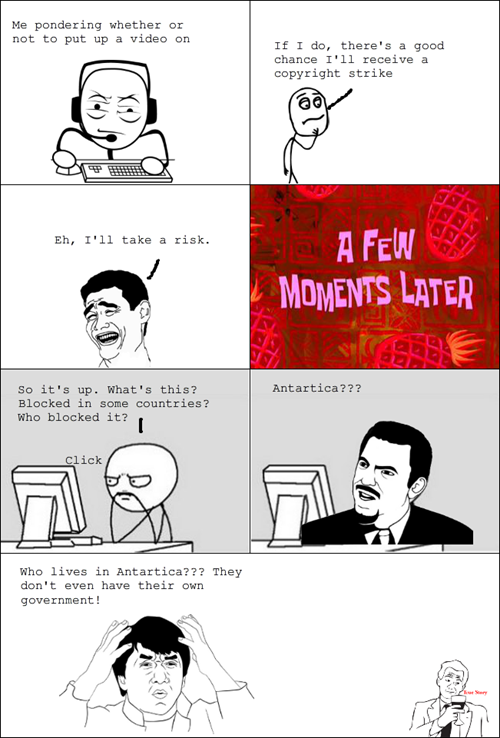Video is Blocked WHERE??? - Rage Comics - rage comics