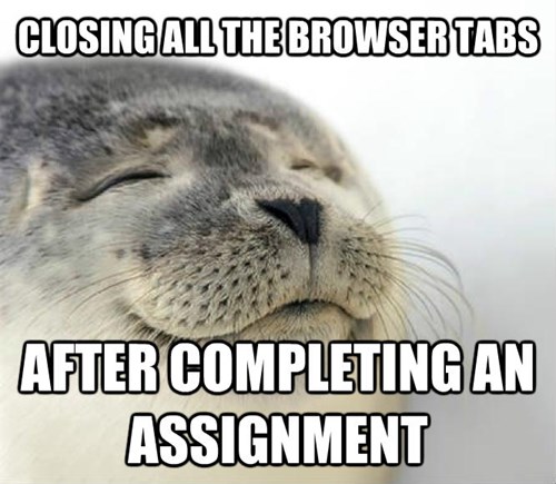 College Homework Meme