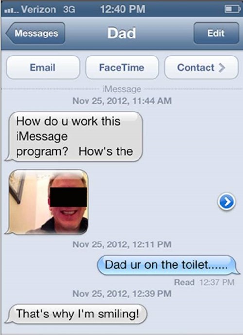 Texting Like Only a Dad Could - Failbook - Failing On Facebook