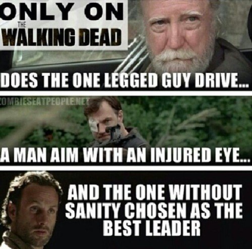 Walking Dead Hershel Leg Meme