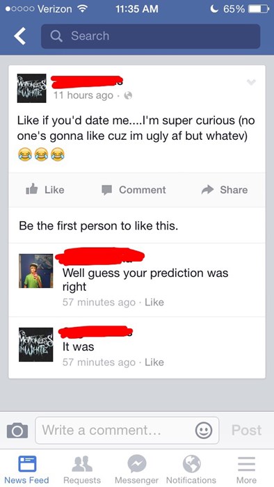 Facebook Boy Can Predict the Future - Cringe - cringe